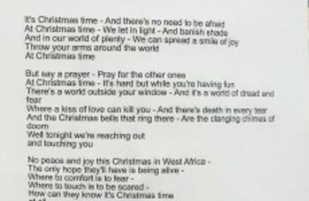 Here are the new lyrics for Band Aid 30's Feed the World Here are the new lyrics for Band Aid 30's Feed the World