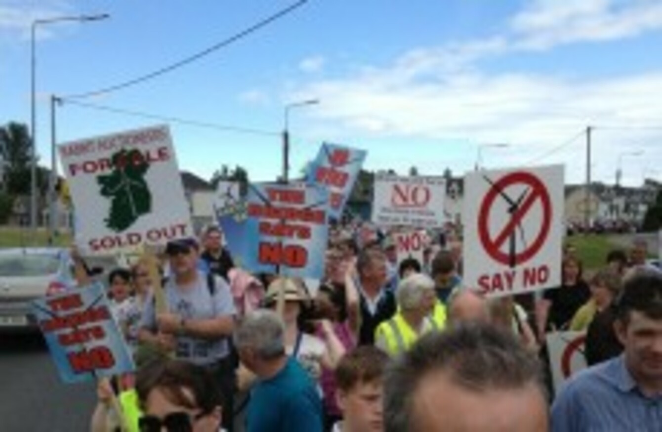 Anti-wind farms protest takes place in Mullingar · TheJournal.ie