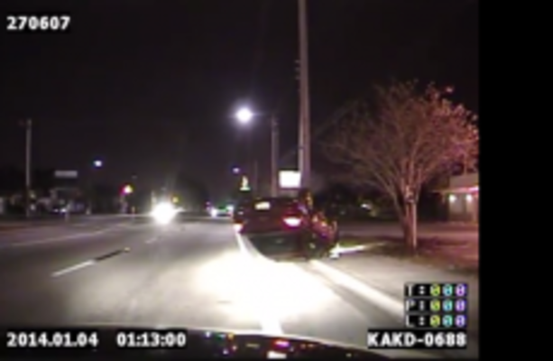 A car crash caused by texting while driving caught on camera