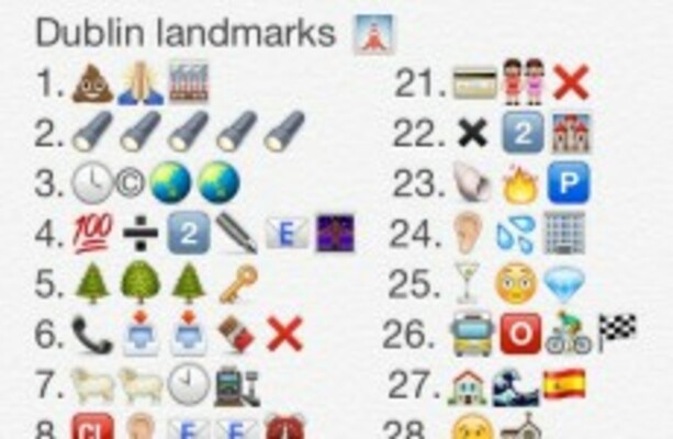 Can you name all the Dublin landmarks in this clever emoji quiz?