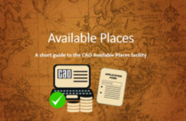 There's still time to apply for 'Available Places' through CAO