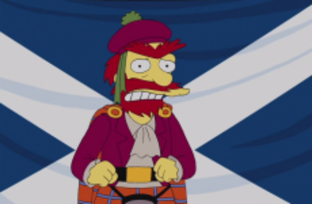 The Simpsons' Groundskeeper Willie has weighed in on Scottish ...