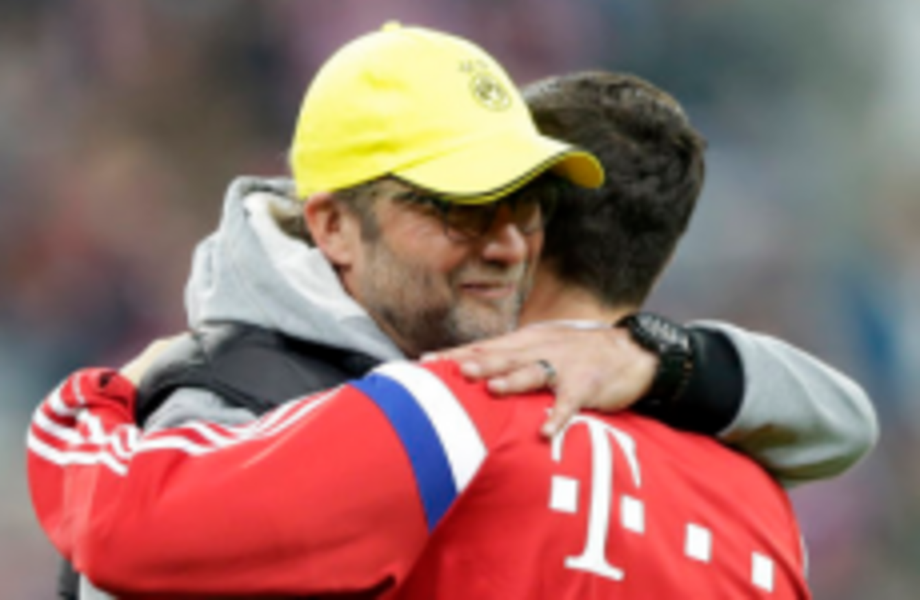 Kloppo and Lewandowski hugged it out before Der Klassiker · The42