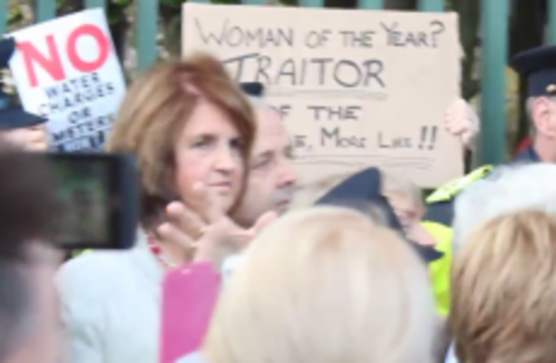 Joan Burton's given an official Garda statement about Jobstown