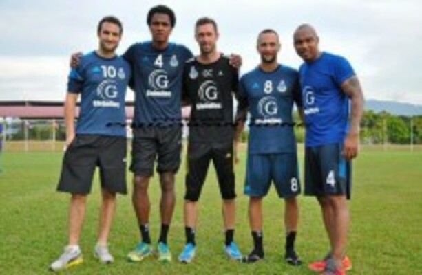 Eamon Zayed links up with George O'Callaghan and El-Hadji Diouf in Malaysia