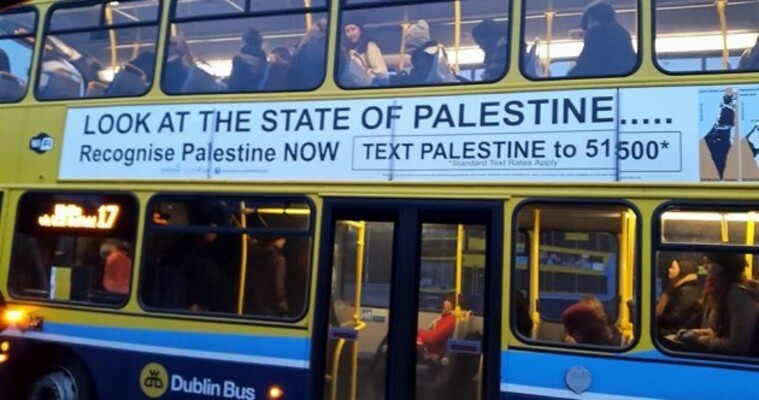 You'll be seeing billboards and bus ads about the State of Palestine ...