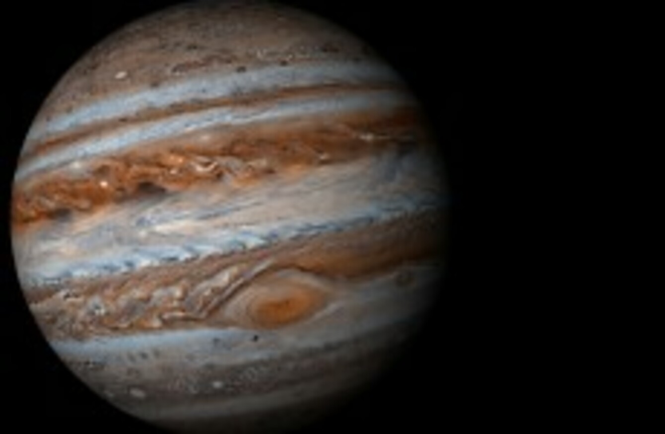 Look out the window: You'll be able to see Jupiter next to the full moon