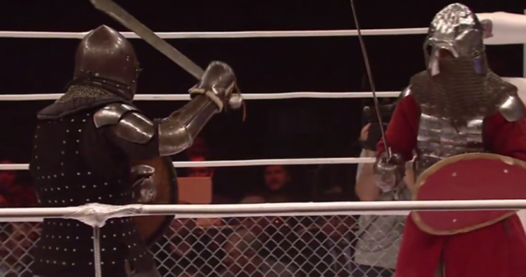 Who WOULDN'T want to watch an MMA bout between two medieval knights?