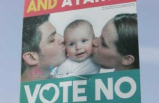 The No vote campaign poster couple "are appalled" at their image being used