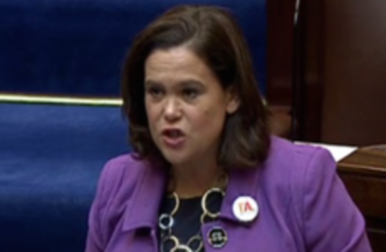 Mary Lou was told to remove the Yes Equality badge she wore in the Dáil ...