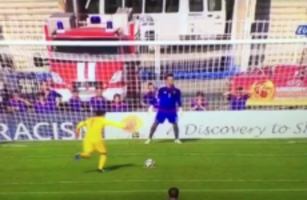 He might be a goalkeeper, but it's clear Luca Zidane is his father's son