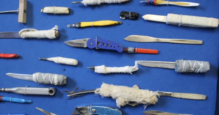 These are just some of the lethal homemade weapons seized in Irish prisons