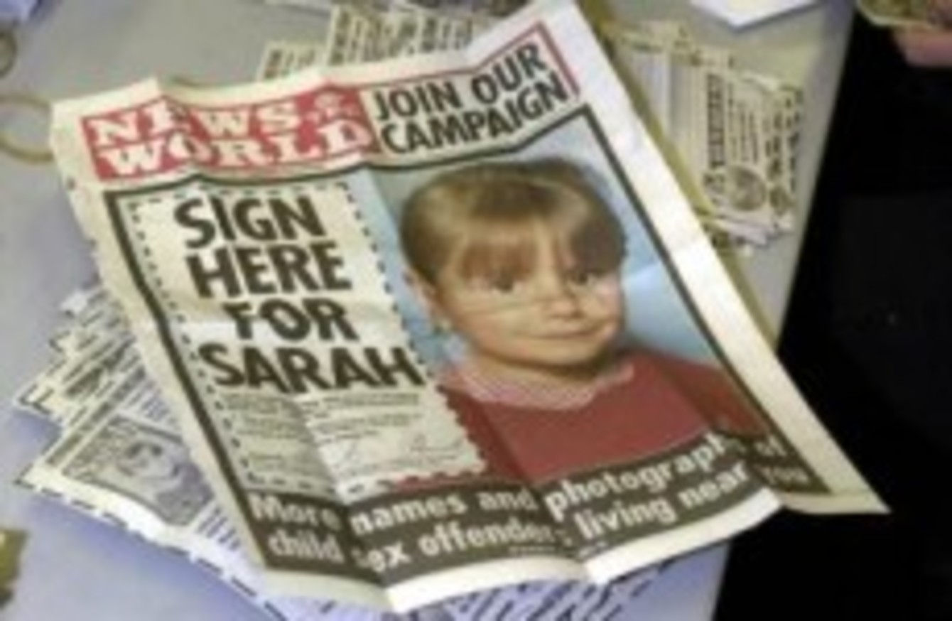 Version of Sarah's Law to be introduced in Ireland · TheJournal.ie