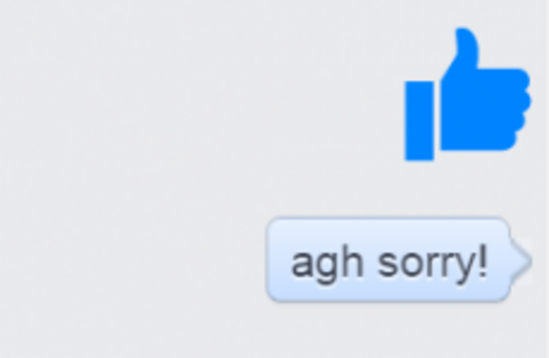 Facebook needs to get rid of that ridiculous blue thumb, right now