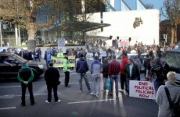 Protesters support Paul Murphy and 33 others facing charges over ...