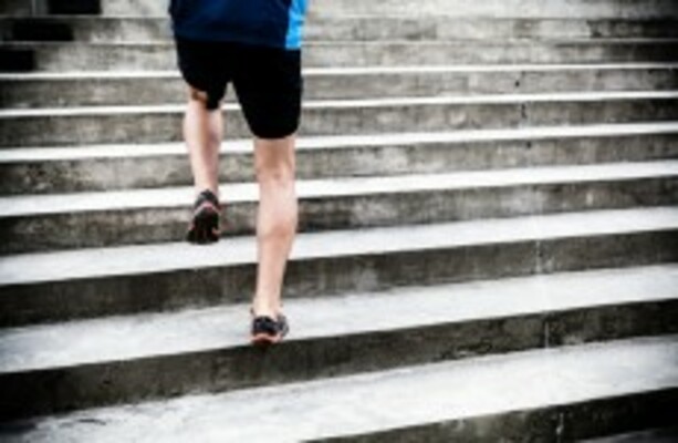 You can stay in shape with just a set of stairs and this exercise circuit