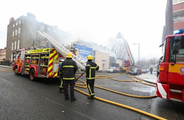 Fire on North Circular Road storage unit 'under control' · TheJournal.ie