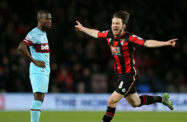 Harry Arter scores first Premier League goal with low drive against ...