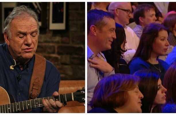 A gorgeous moment on the Late Late saw the whole audience singing ...
