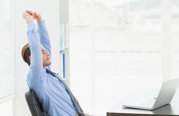 Slumped at a desk all day? Here are a couple of great stretches for ...