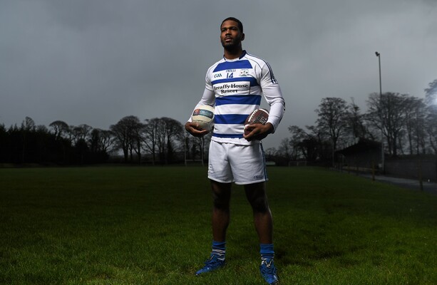 A former Miami Dolphins player sampled Gaelic football in Mayo last weekend