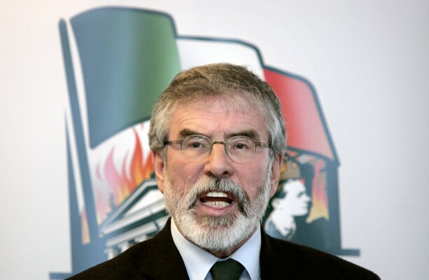 Gerry Adams lashes 'new Redmondites' and 1916 College Green banner