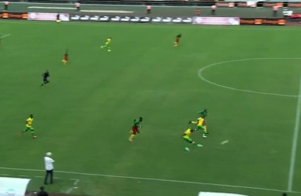 South Africa midfielder with a truly sensational goal from inside his ...
