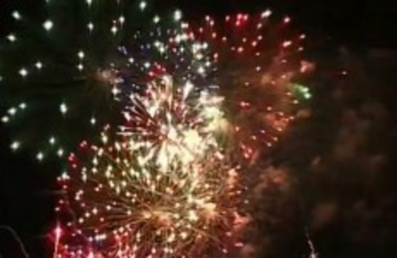 WATCH: €7,000 of fireworks let off all at once... by accident