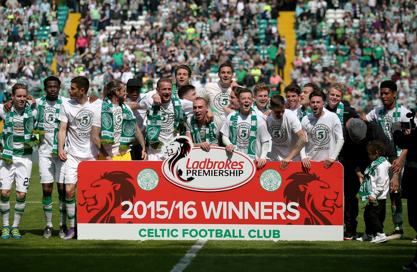 Celtic win fifth straight Scottish Premiership title after stunning ...