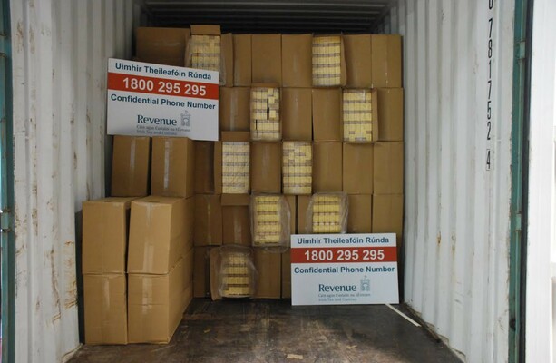 Eight million contraband cigarettes found in container marked 'garden ...