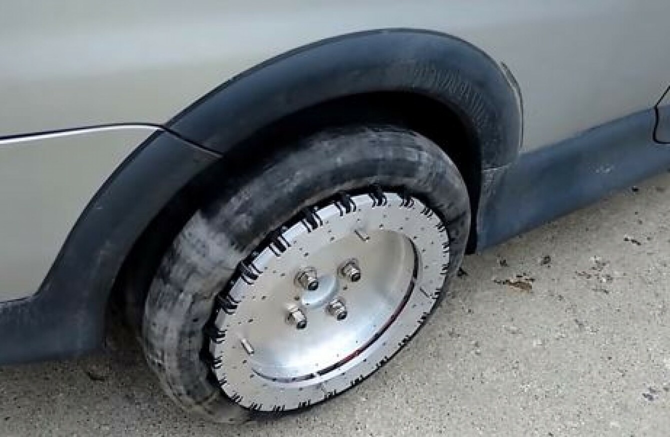 These prototype wheels would make parallel parking an easier task