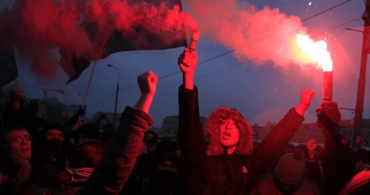 In pictures: Thousands of Russians join biggest protests since Soviet era