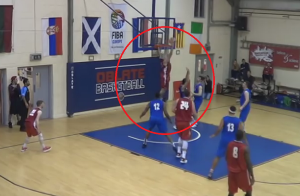 Templeogue's Lorcan Murphy puts down tasty reverse dunk against UCC