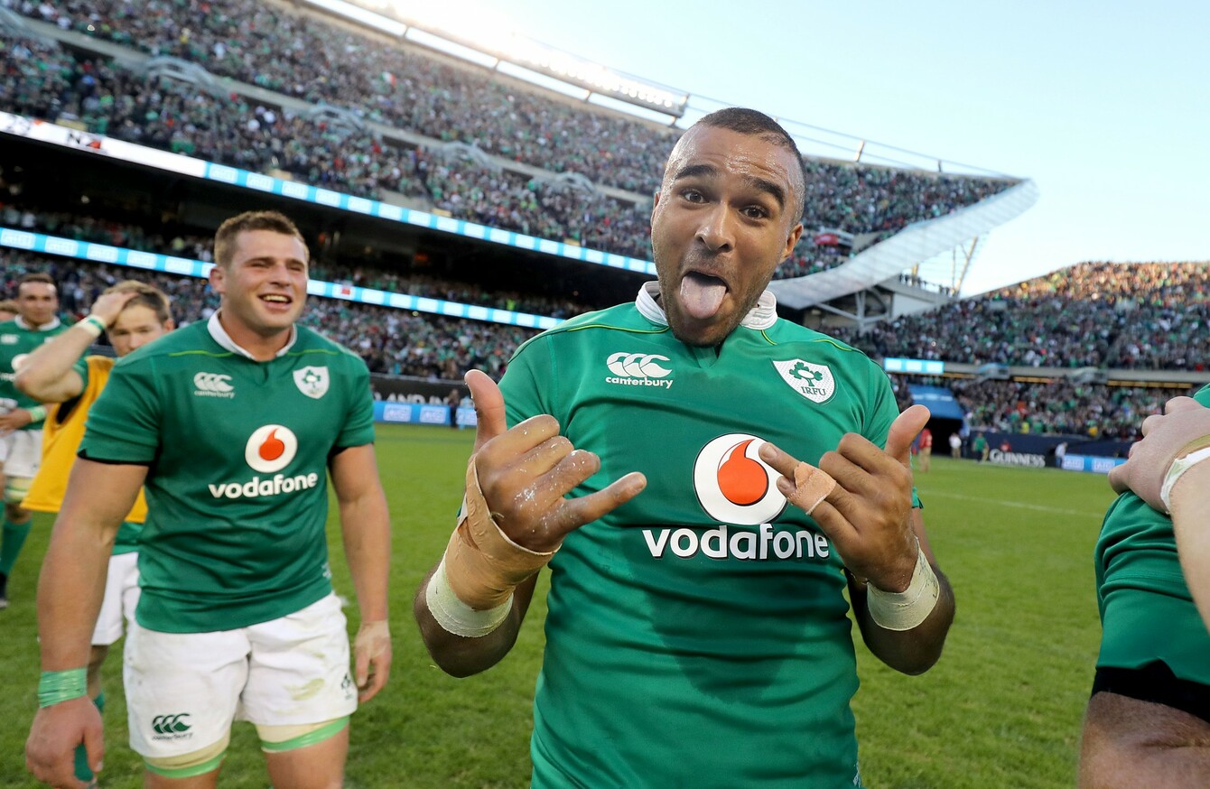 Simon Zebo still playing with the style that comes naturally to him