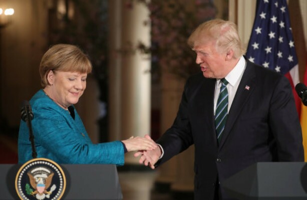 Donald Trump tried to joke about wiretapping with Angela Merkel. She ...