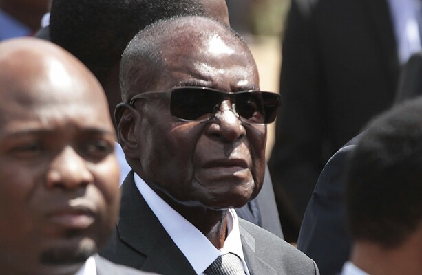 Robert Mugabe isn't falling asleep at events - he's 'just resting his eyes'