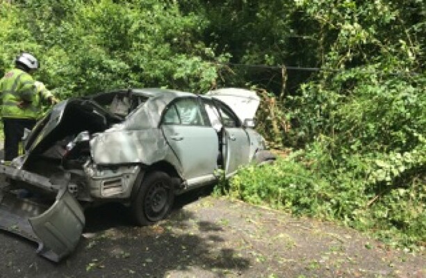 Man ejected out of window in single car crash in Limerick