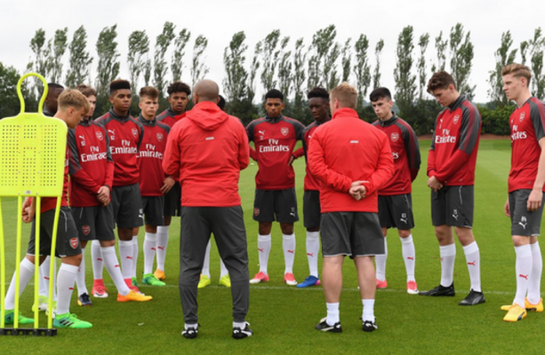 Irish striker among Arsenal's first year scholar intake for next season