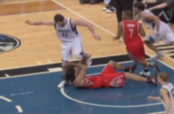 WATCH: NBA player gets a kick to the face · The 42
