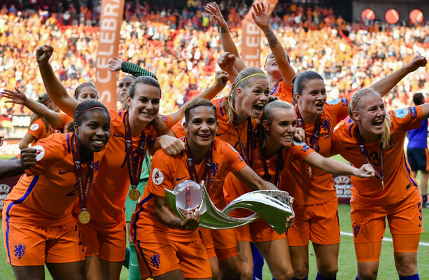 Four-goal Netherlands win women's Euro for first time after thrilling final