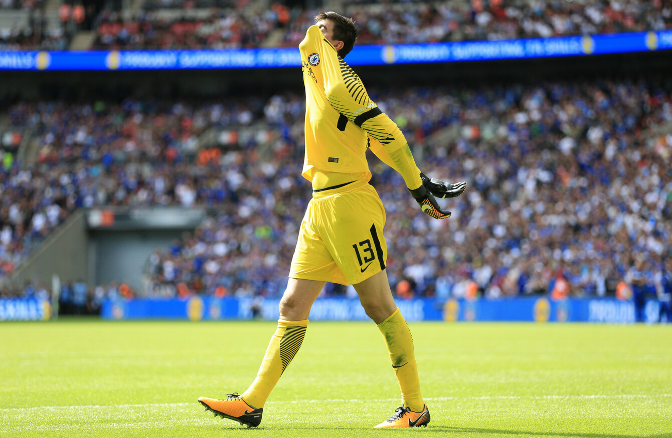 'Courtois one of the best penalty takers': Conte defends wild miss