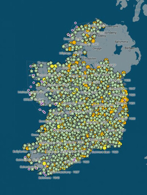 ESB map shows when over 1,300 Irish towns, villages and parishes got ...