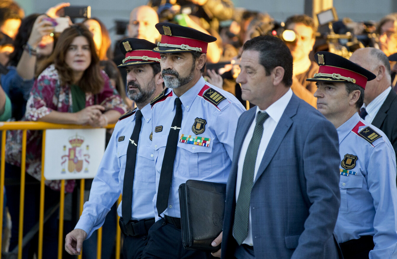Catalan police chief appears in court over sedition investigation as ...