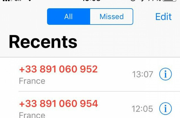 Get a few missed calls from a French number? Don't ring back - it's a scam