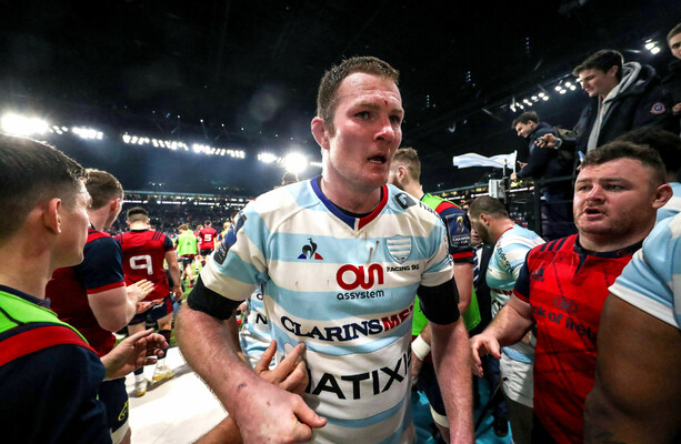 Donnacha Ryan leads the way for Racing against his mates in Munster