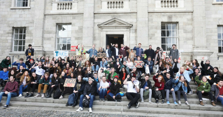 Trinity students occupy building and block entrances in protest against ...