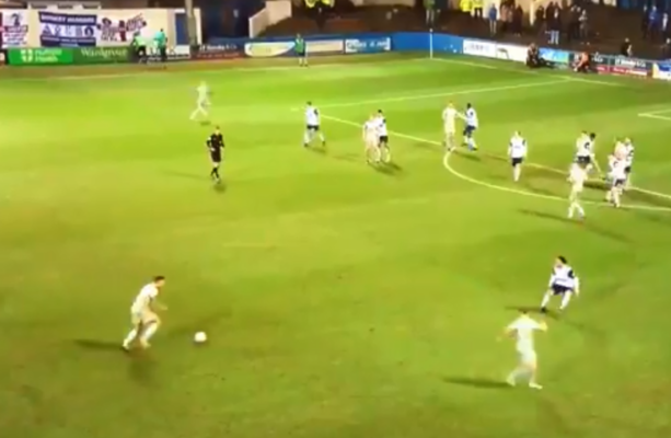 Hartlepool defender hits an absolute rocket from all of 40 yards