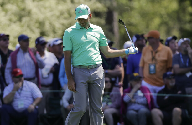 Sergio's Masters defence goes up in smoke as he hits FIVE balls in the ...