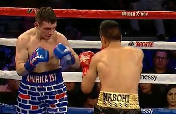 US boxer sporting Trump-inspired trunks gets battered by Mexican foe
