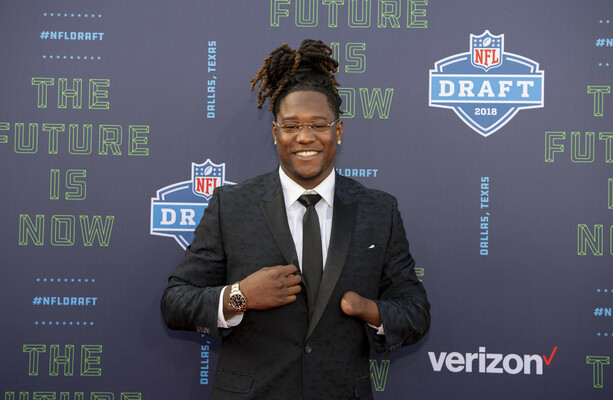 Griffin 'lost for words' after becoming the first one-handed NFL player ...